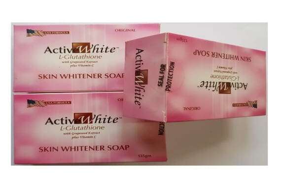 Active white L Glutathione soap set of 3 | Skin whitening Soap
