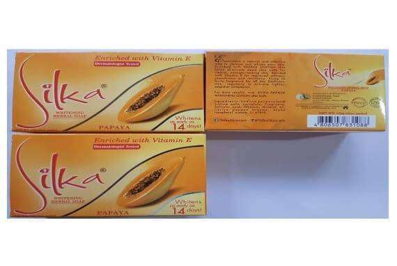 Silka papaya skin whitening soap pack of 3 | skin whitening soap