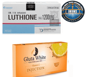 Luthione 1200mg glutathione reduced with gluta white vitamin c injection