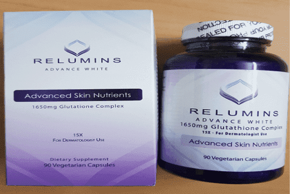 Relumins 1650mg Glutathione Skin whitening Capsules | Skin Whitening ...